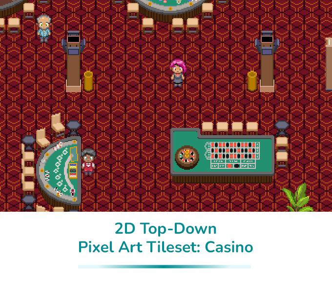 Casino Pixel Art Tileset: Get over 1200 tiles for free ️